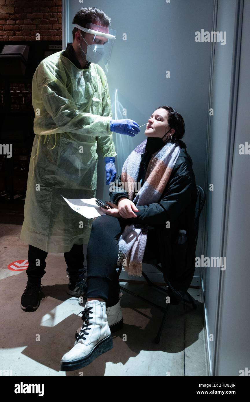 Dresden, Germany. 04th Jan, 2022. Max Walther, Test Center Manager ...