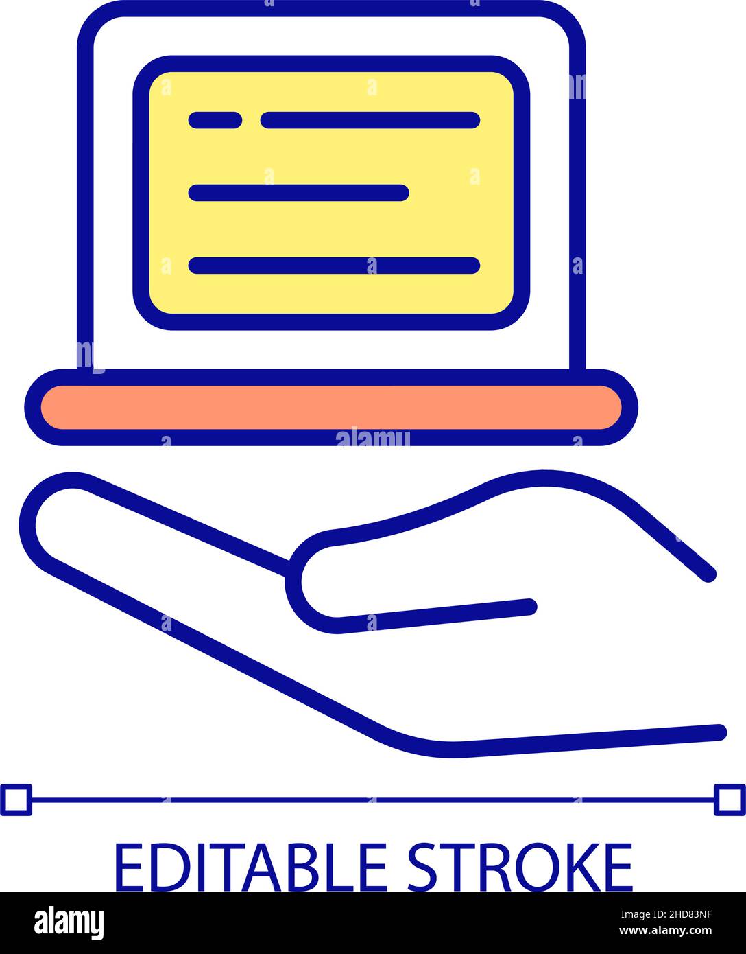 Computer service assistance RGB color icon Stock Vector Image & Art - Alamy