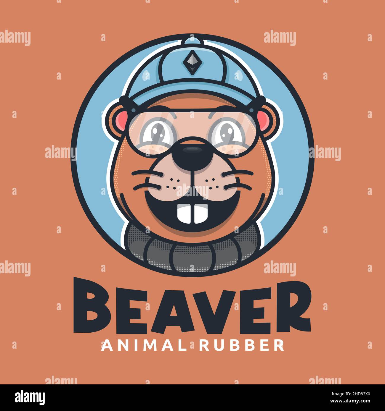 Mascot design style smart Stock Vector Images - Alamy