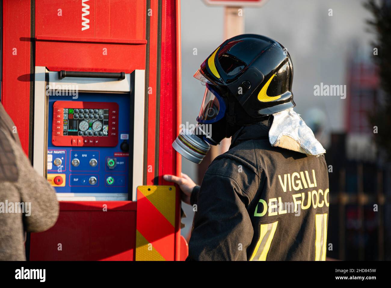 Control panel on fire truck hi-res stock photography and images - Alamy