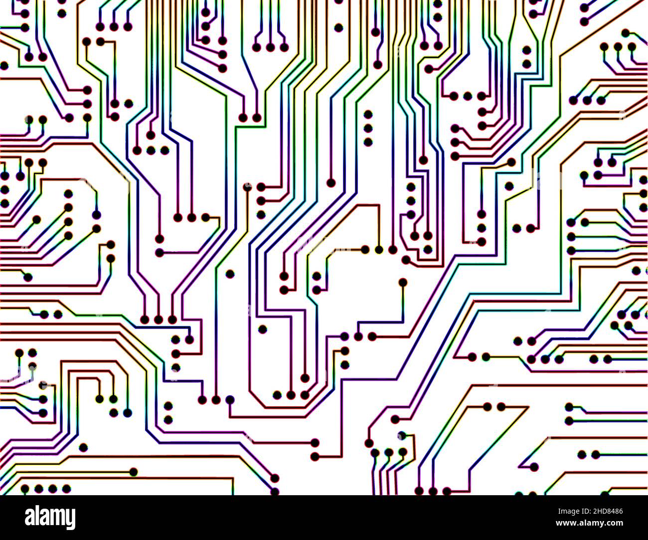 High-tech technology background texture. Circuit board vector ...