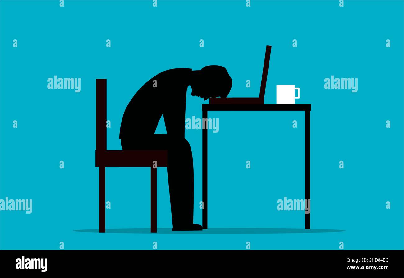 Tiring work Stock Vector Images - Alamy