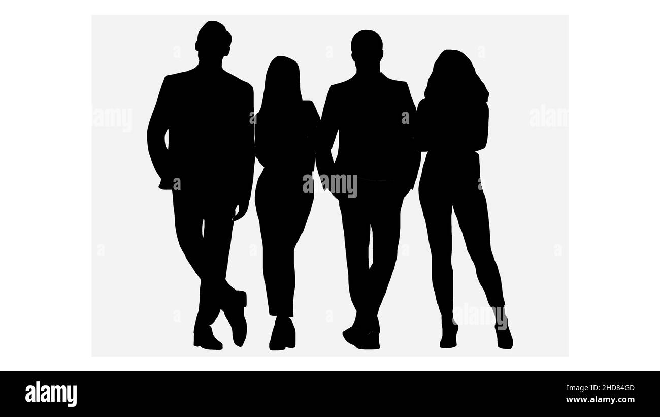 Set of four woman model hi-res stock photography and images - Alamy