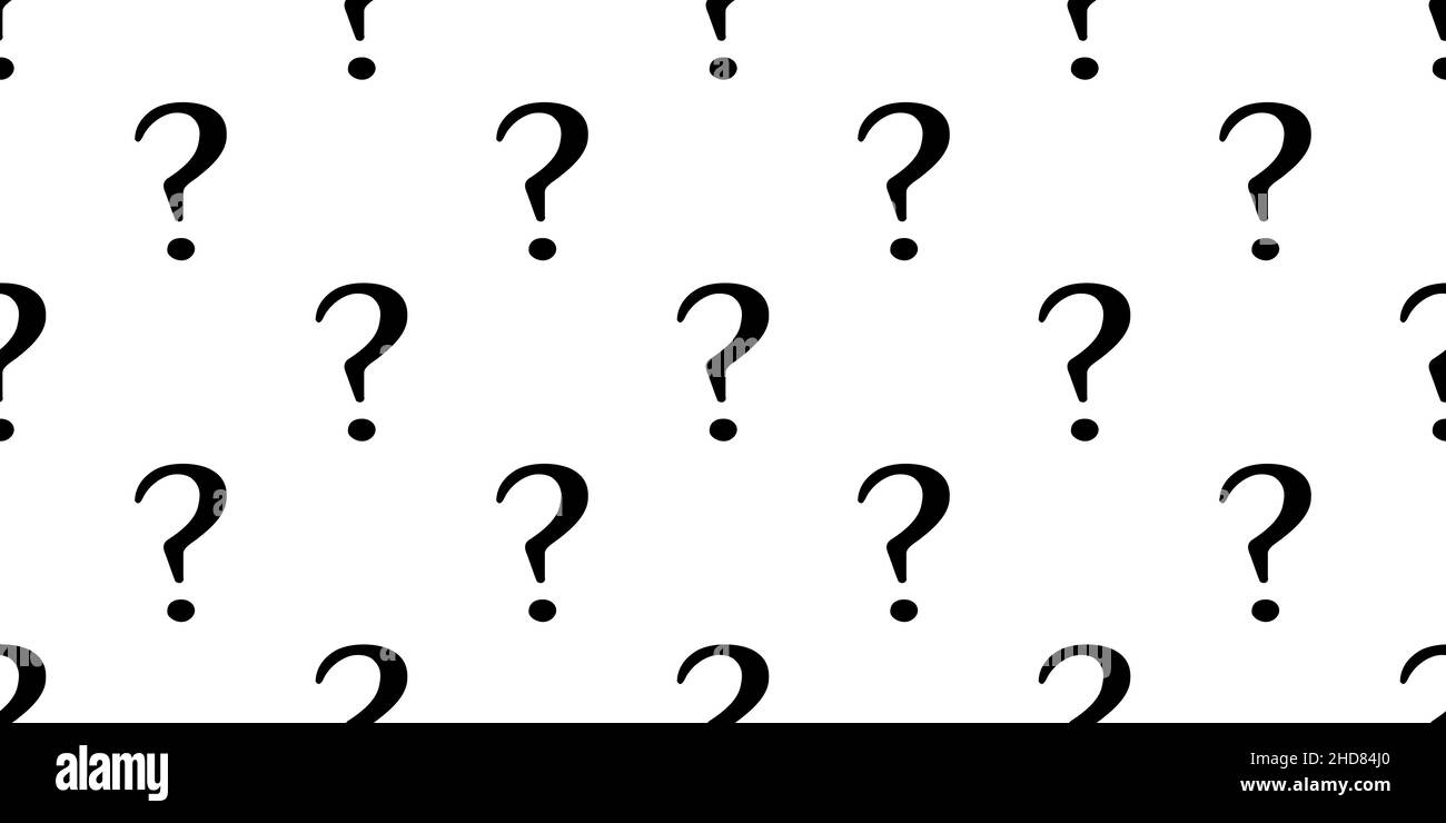 Seamless question mark icon pattern, repeats vertically and ...