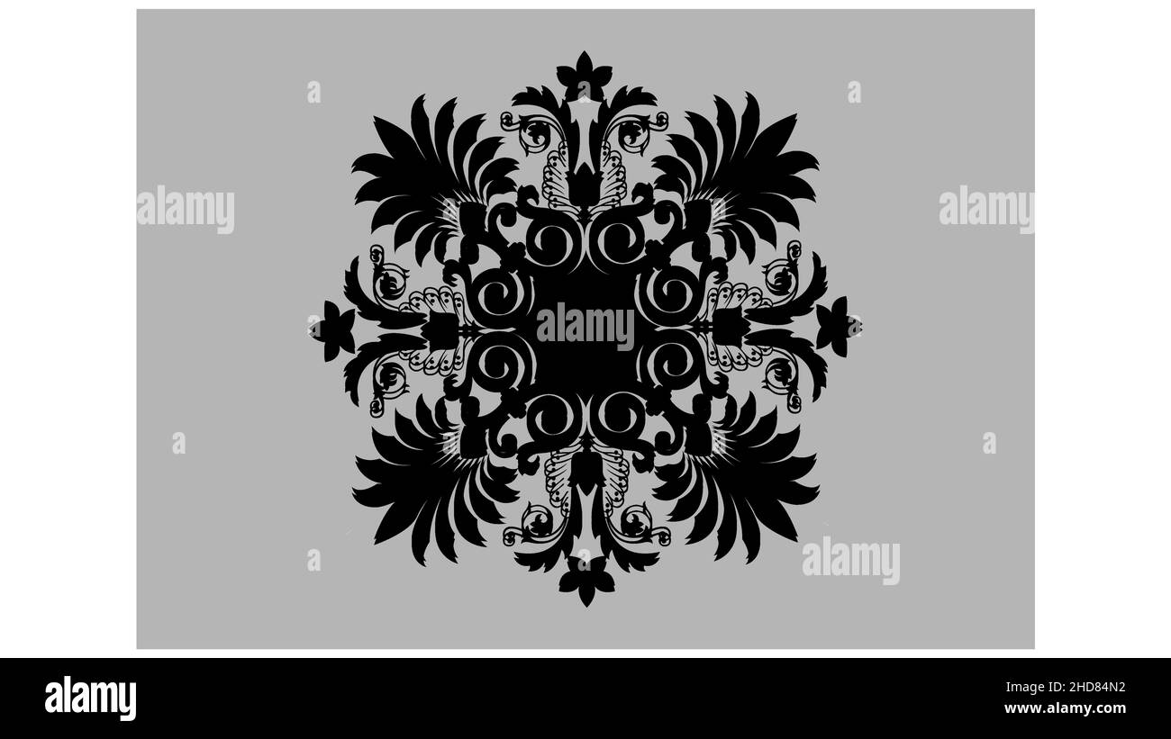 Vintage vector tiles Black and White Stock Photos & Images - Alamy