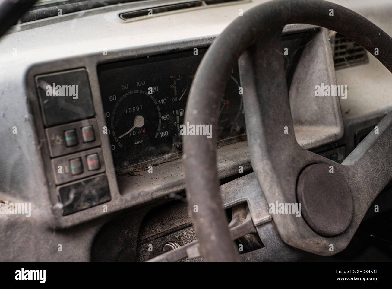 Interior abandoned car scrap hi-res stock photography and images - Alamy