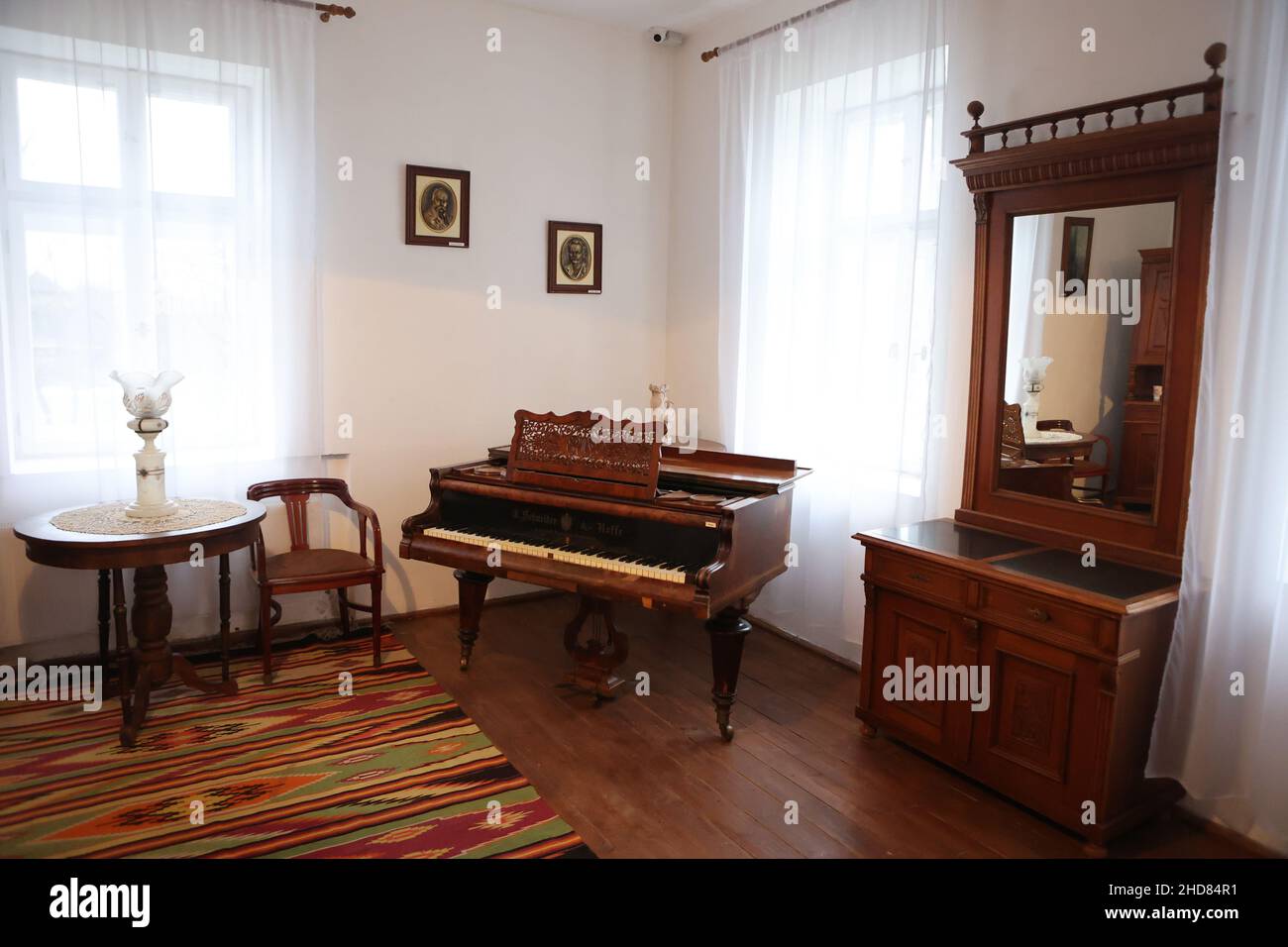 STARYI UHRYNIV, UKRAINE - JANUARY 1, 2021 - The interior is pictured ...