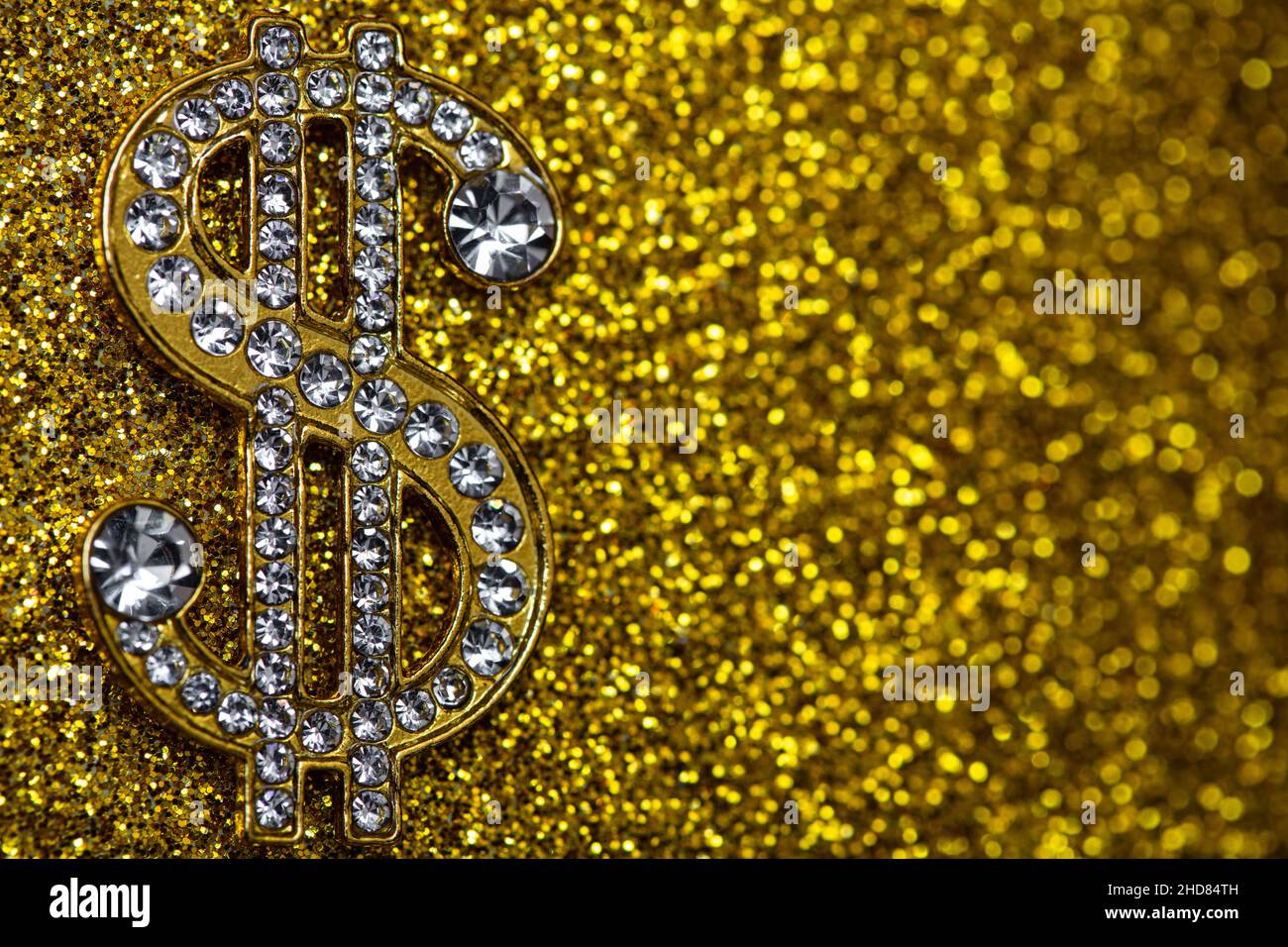 Gold Dollar Sign Background