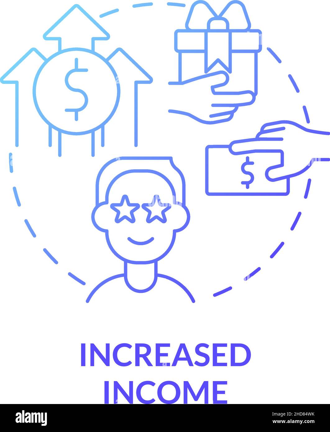 Increased payment Stock Vector Images - Alamy
