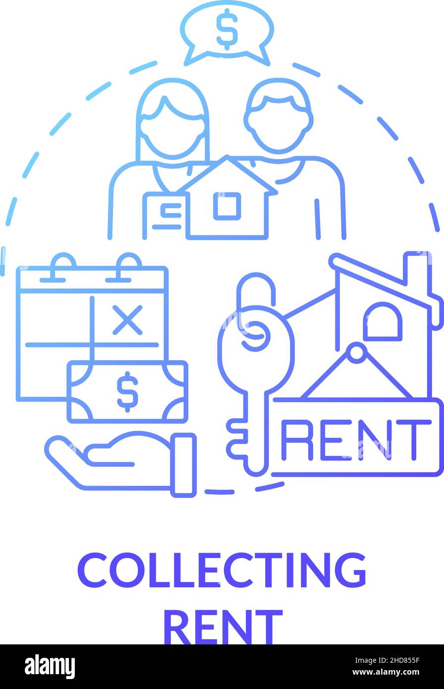 Collecting rent Stock Vector Images - Alamy