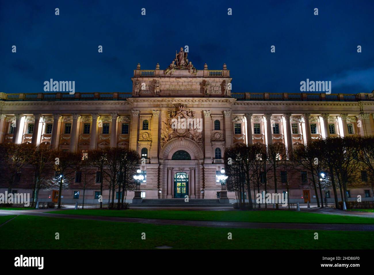 The Riksdag building in Stockholm, Sweden. Photo: Jonas Ekstromer / TT ...