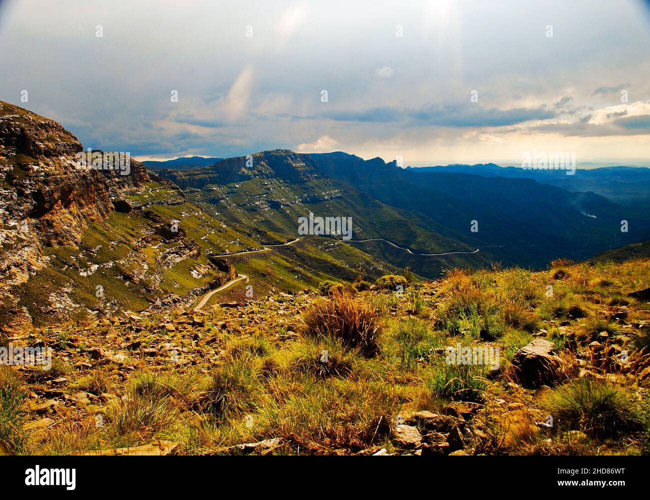 Kingdoom of Lesotho in Africa is the country of the high mountains ...