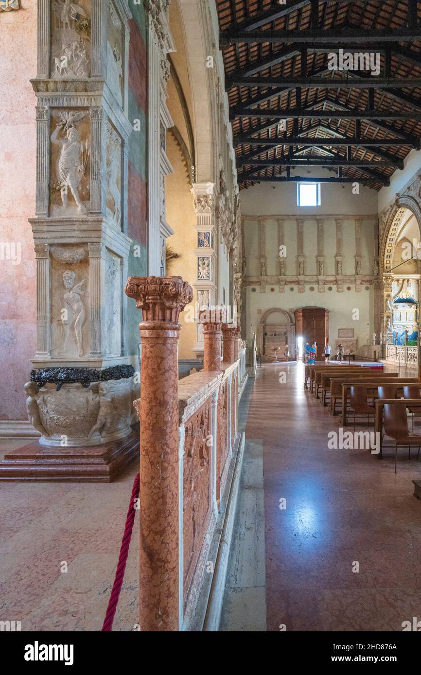 Malatesta Temple church, Interior, Rimini, Emilia Romagna, Italy ...
