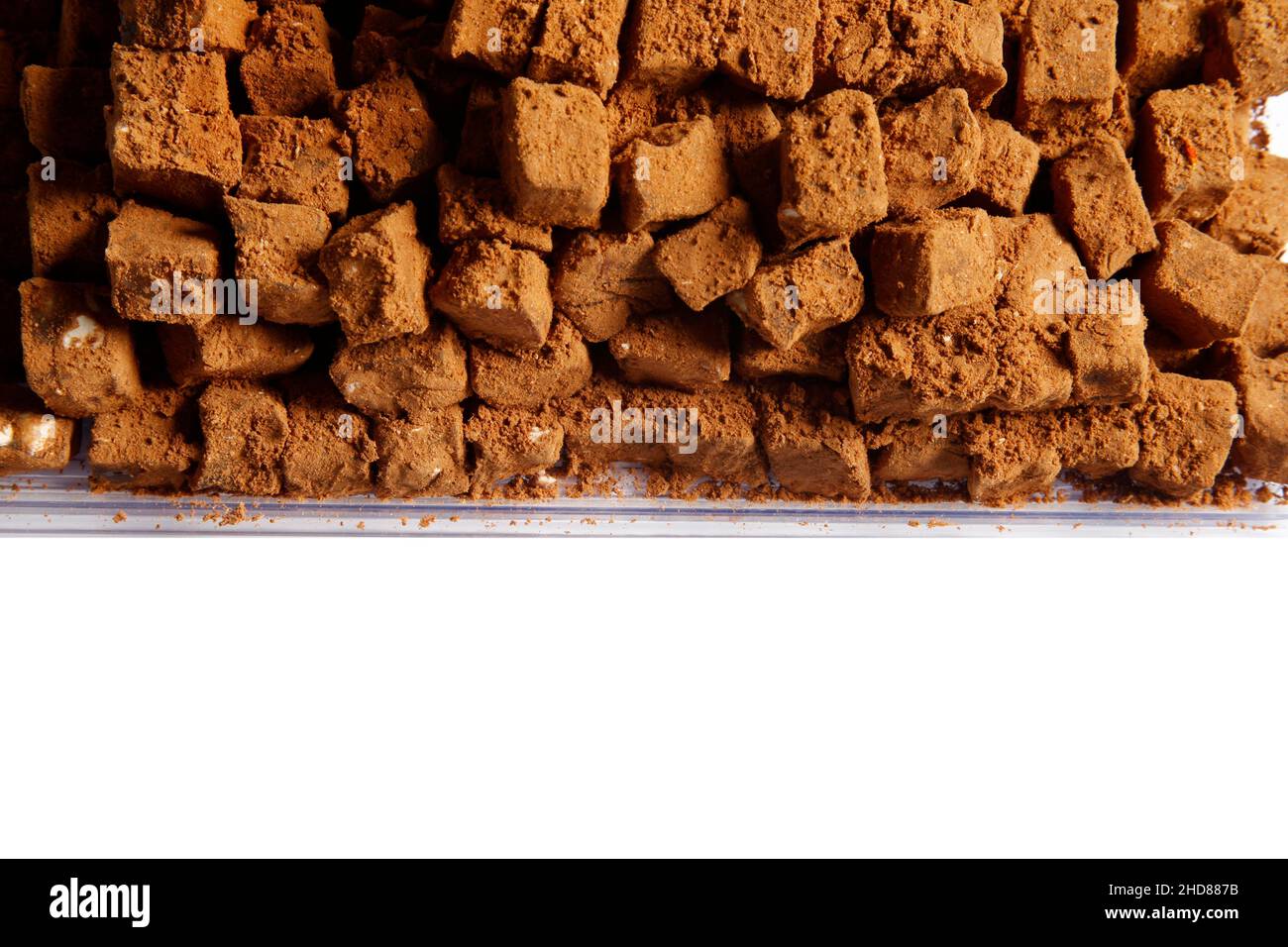 Turkish delight with cocoa powder Stock Photo - Alamy