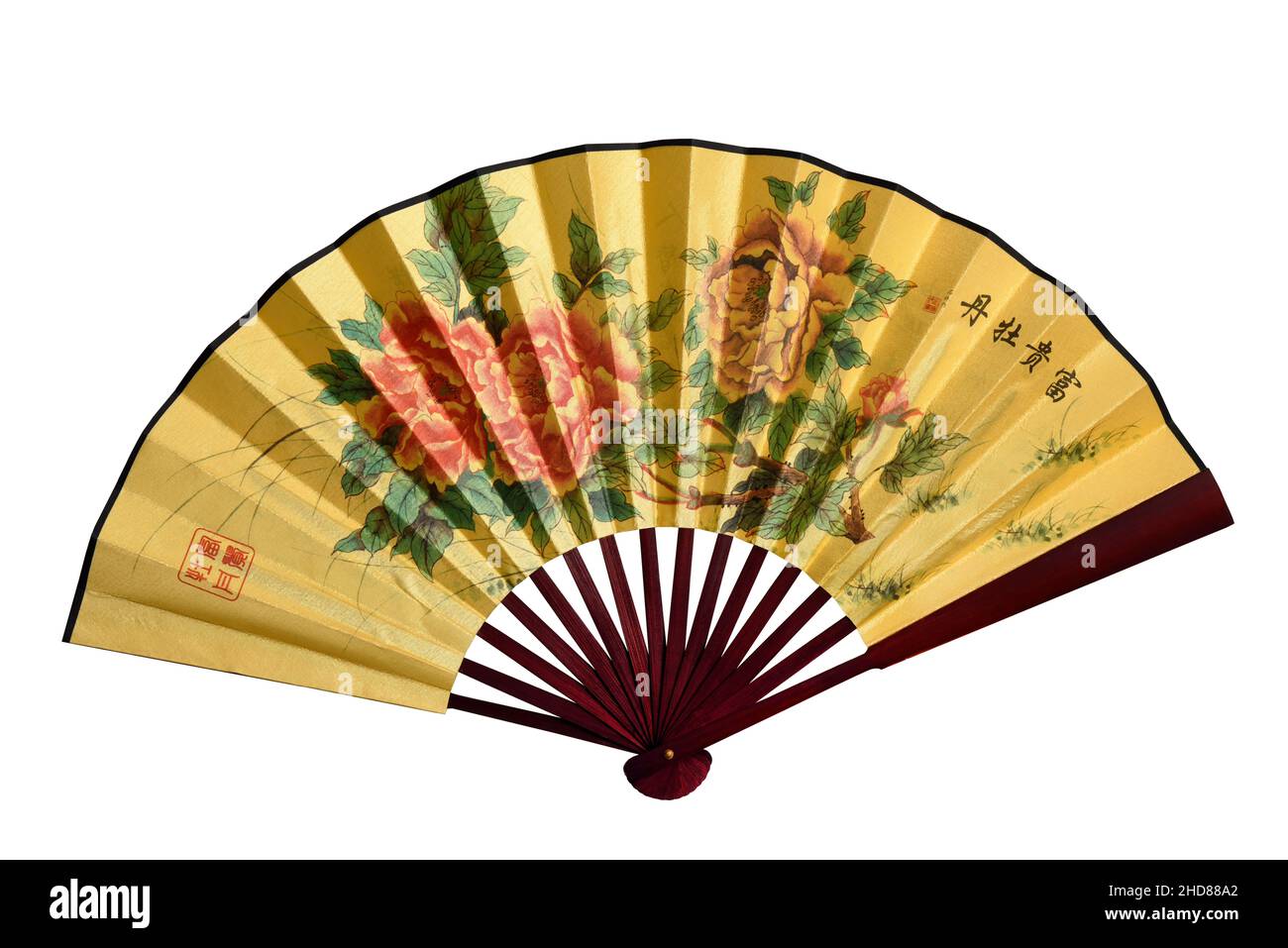 Chinese fans hi-res stock photography and images - Alamy
