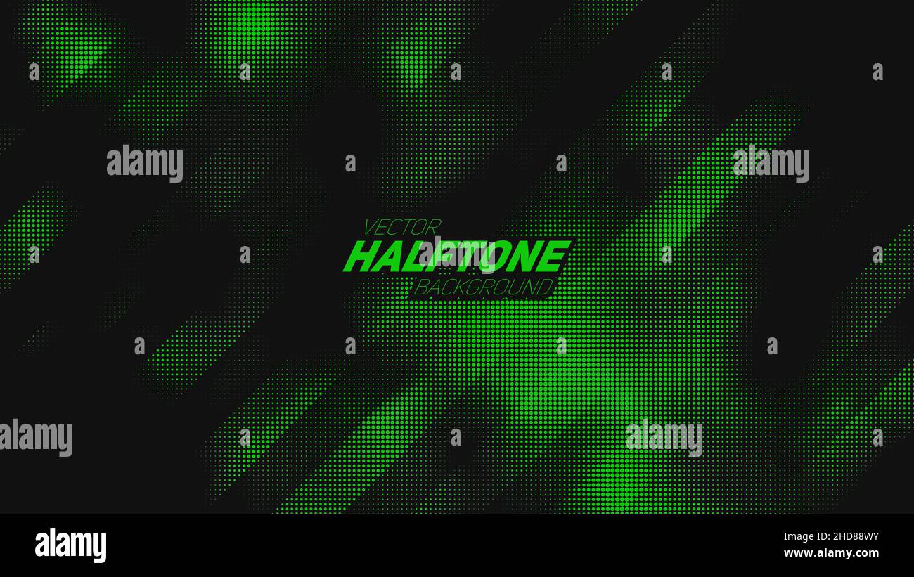 Abstract vector torn green halftone background. Scrathed dotted texture ...