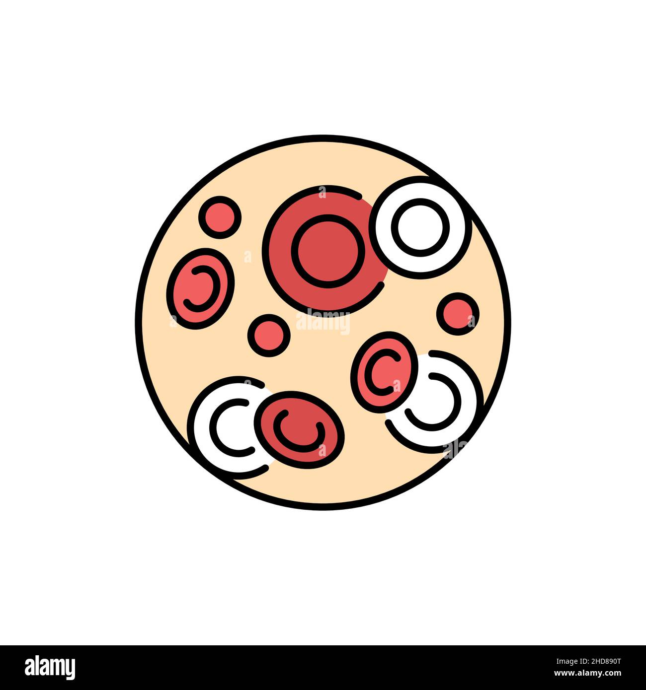 Fanconi Anemia color line icon. Human diseases. Pictogram for web page ...