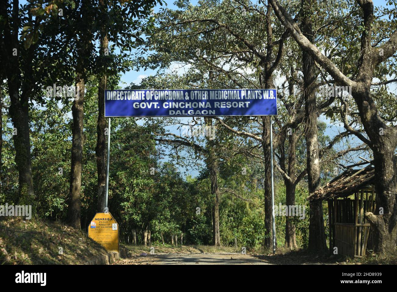 Cinchona Resort and Dalgaon viewpoint area entrance. Dalgaon (altitude ...