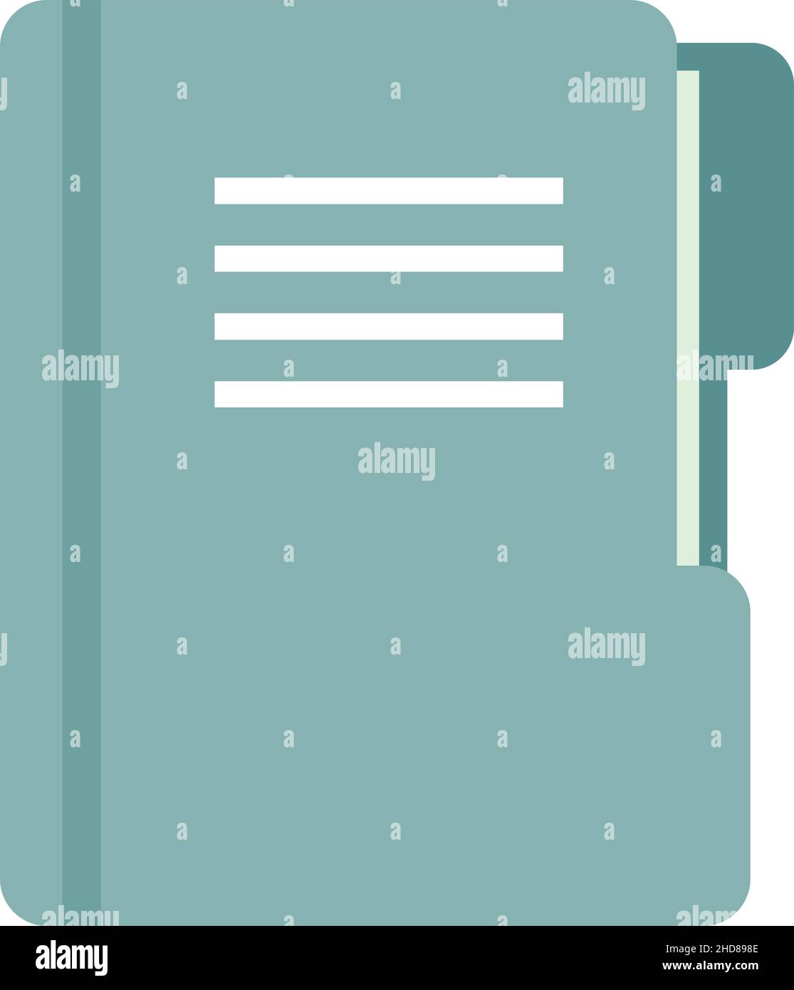 Prosecutor folder icon. Flat illustration of prosecutor folder vector ...