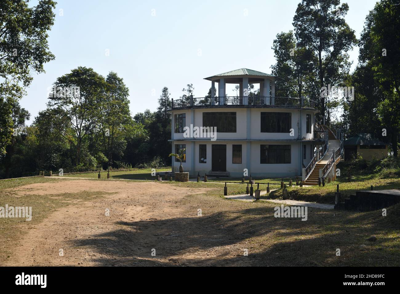 Cinchona Resort odservation tower. Dalgaon view point road (altitude ...