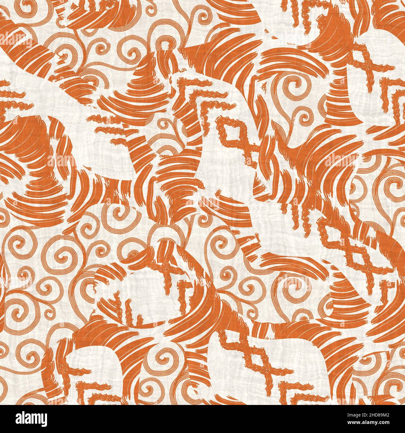 Seamless two tone hand drawn brushed effect pattern swatch. High ...