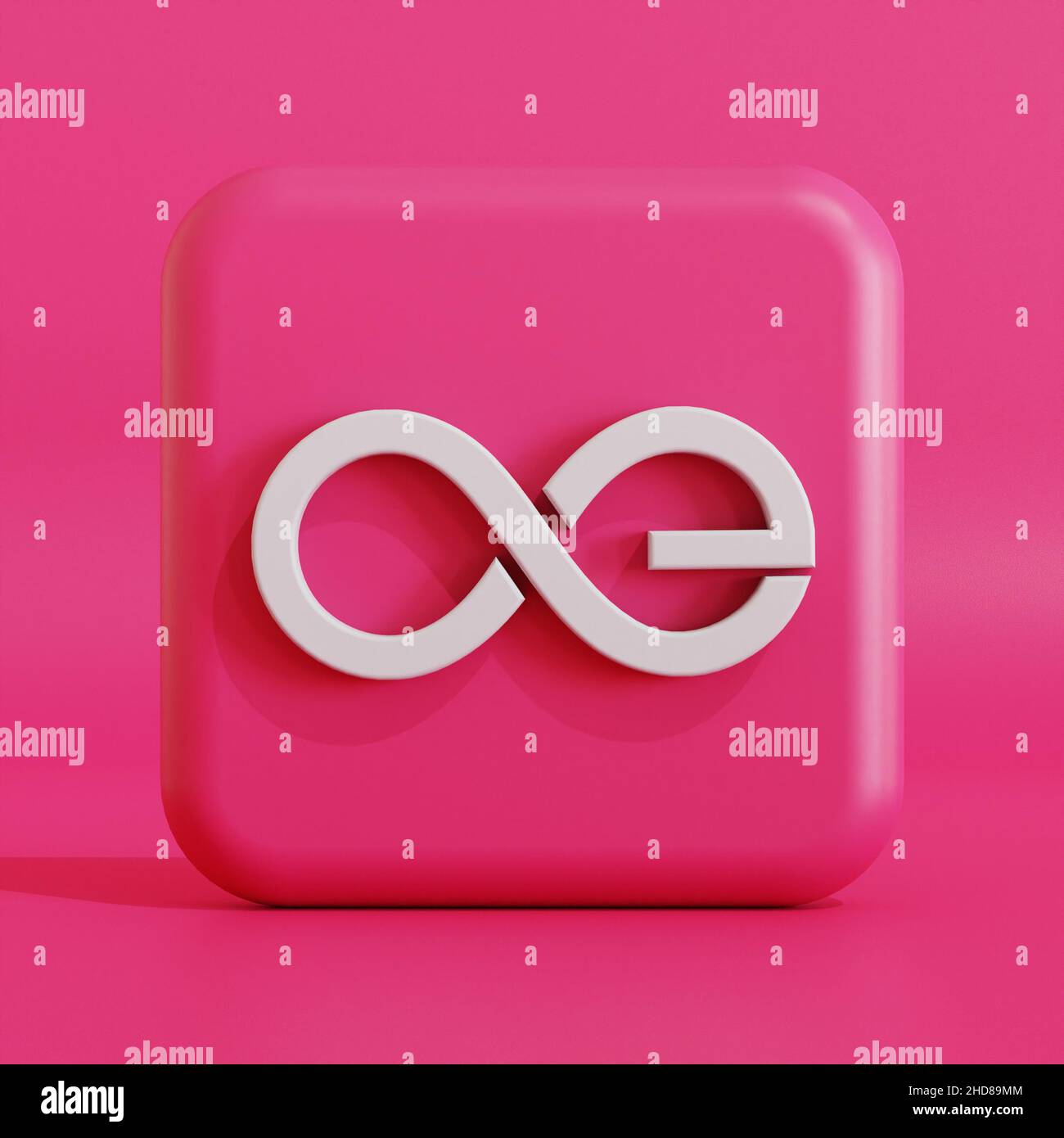 Aeternity cryptocurrency symbol logo 3d illustration Stock Photo - Alamy
