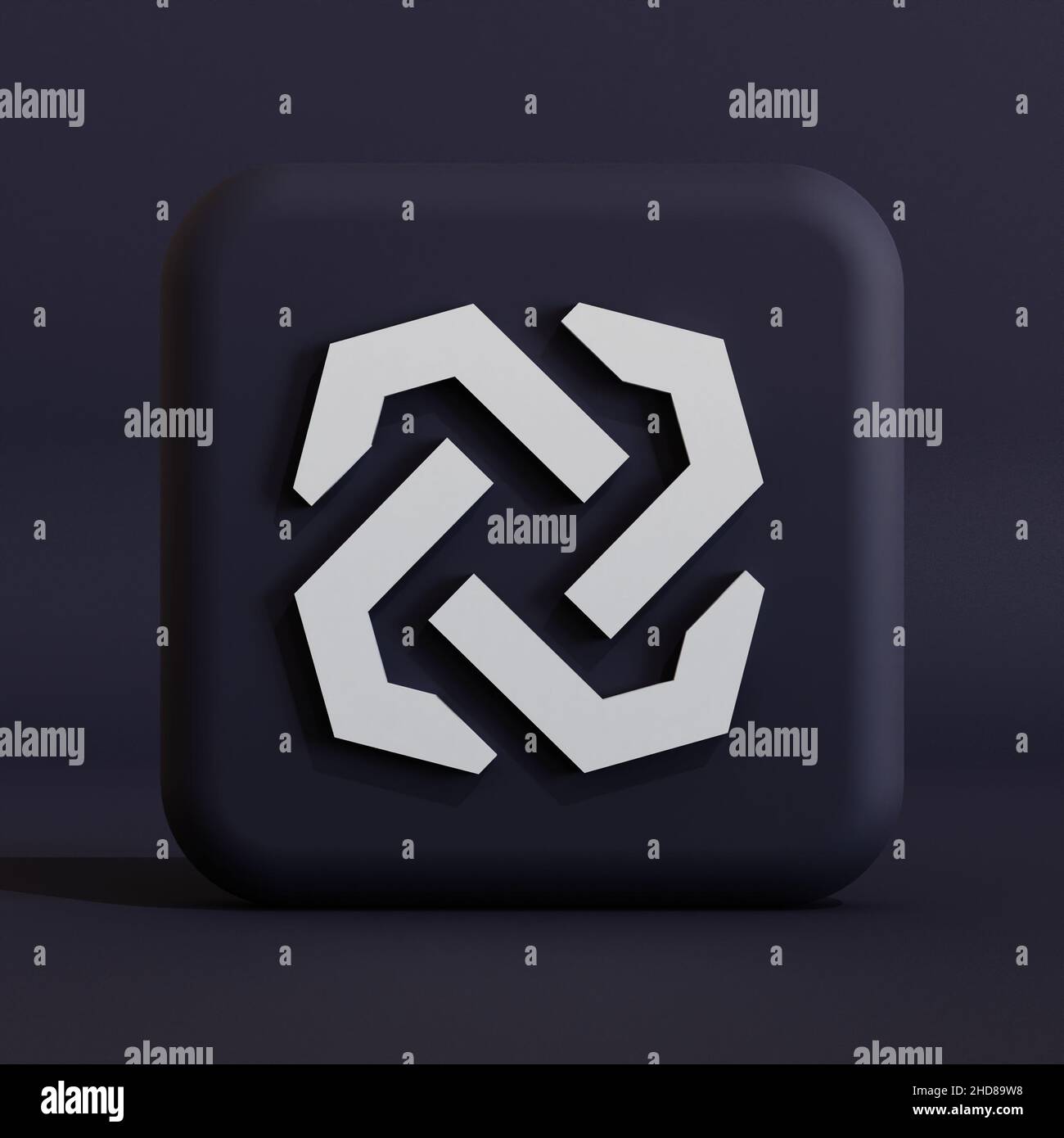 Bytom cryptocurrency symbol logo 3d illustration Stock Photo - Alamy