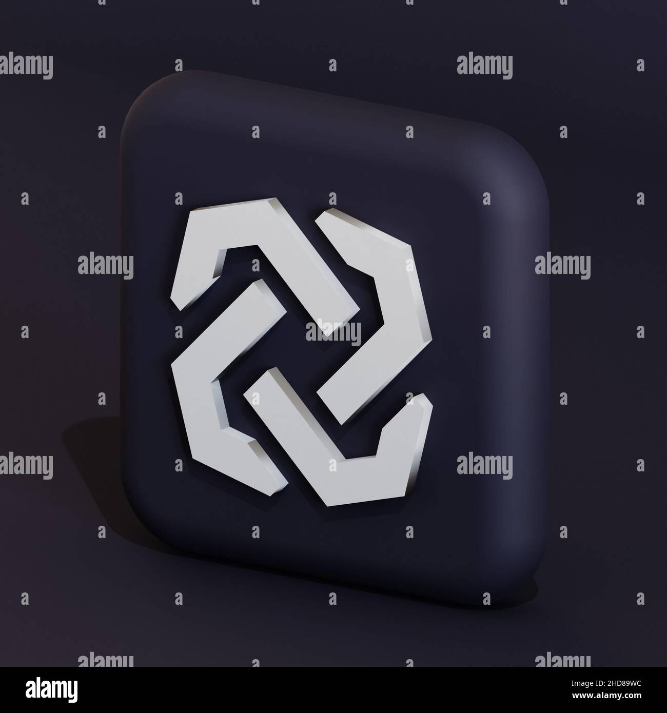 Bytom cryptocurrency symbol logo 3d illustration Stock Photo - Alamy
