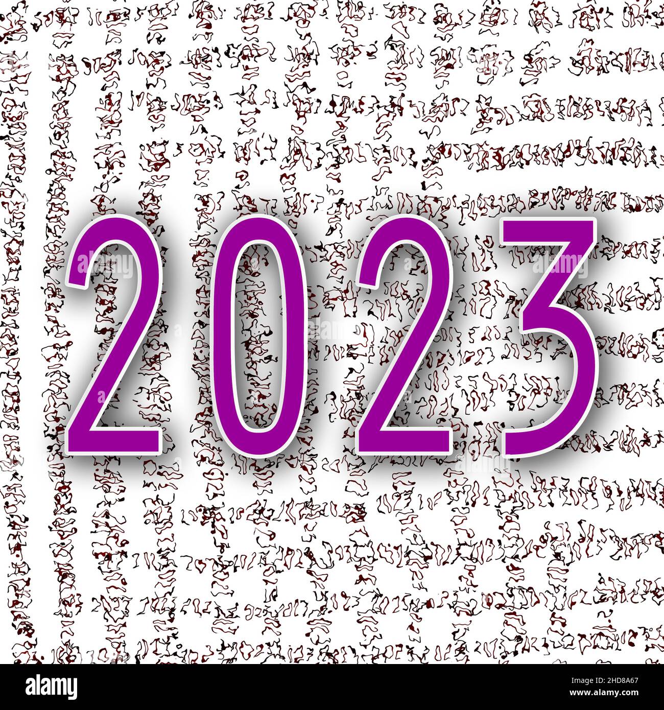 2023 numerals hi-res stock photography and images - Alamy