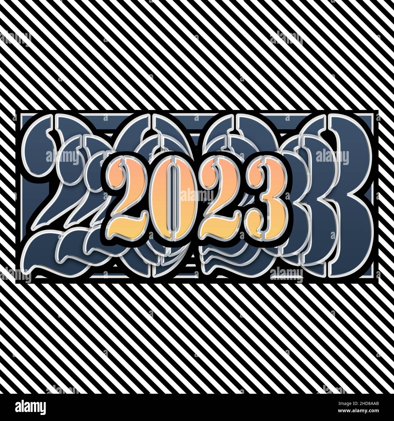 2023 numerals Cut Out Stock Images & Pictures - Alamy