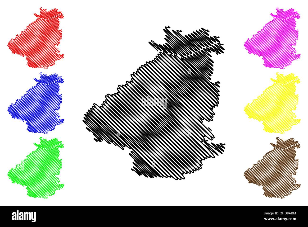 Singrauli district (Madhya Pradesh State, Rewa division, Republic of ...