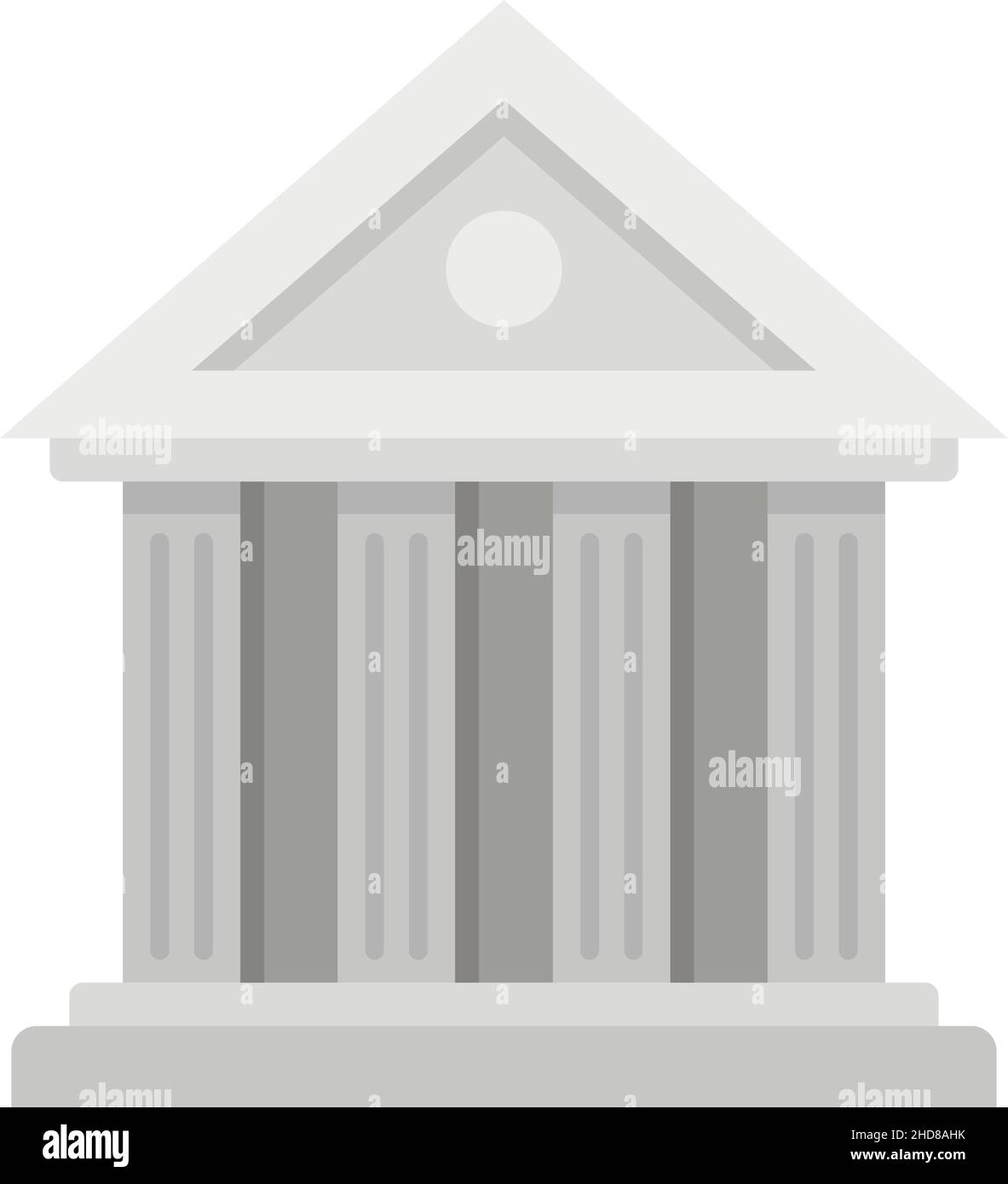 Law building icon. Flat illustration of law building vector icon ...