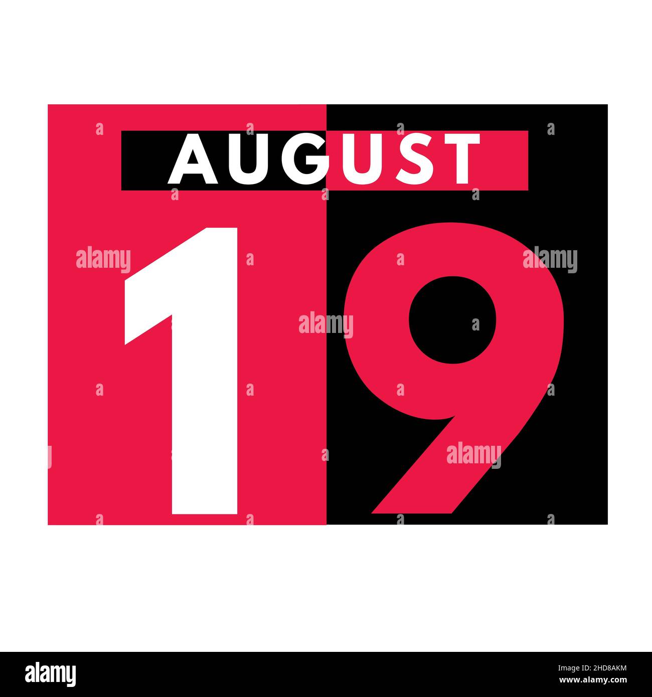August 19 . Modern daily calendar icon .date ,day, month .calendar for ... August 19 . Modern daily calendar icon .date ,day, month .calendar for ...