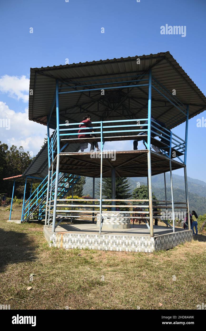 Dalgaon view point observation structure (altitude 2500 ft). Kalimpong ...