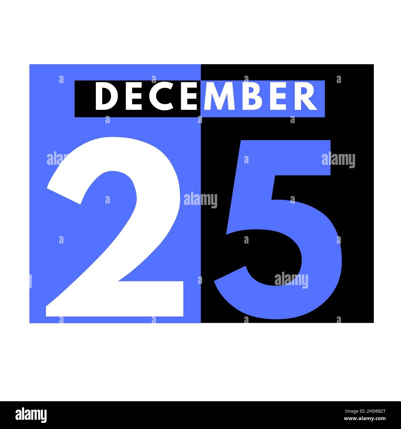 December 25 . Modern daily calendar icon .date ,day, month .calendar ...