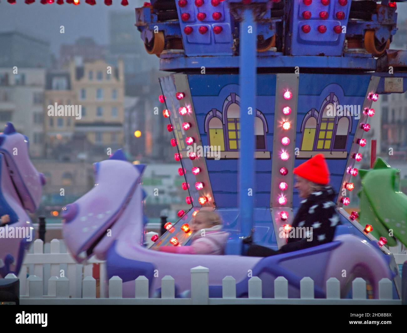 Funfair rides on brighton pier hi-res stock photography and images - Alamy