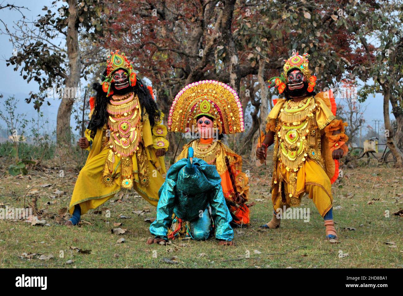 image of chhau dance programme at purulia Stock Photo - Alamy