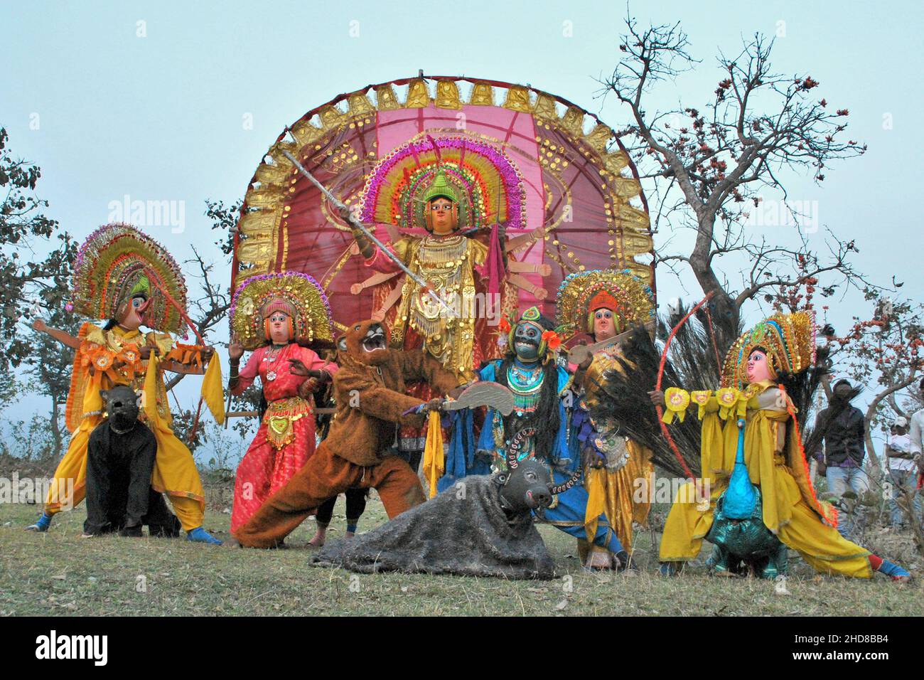 image of chhau dance programme at purulia Stock Photo - Alamy