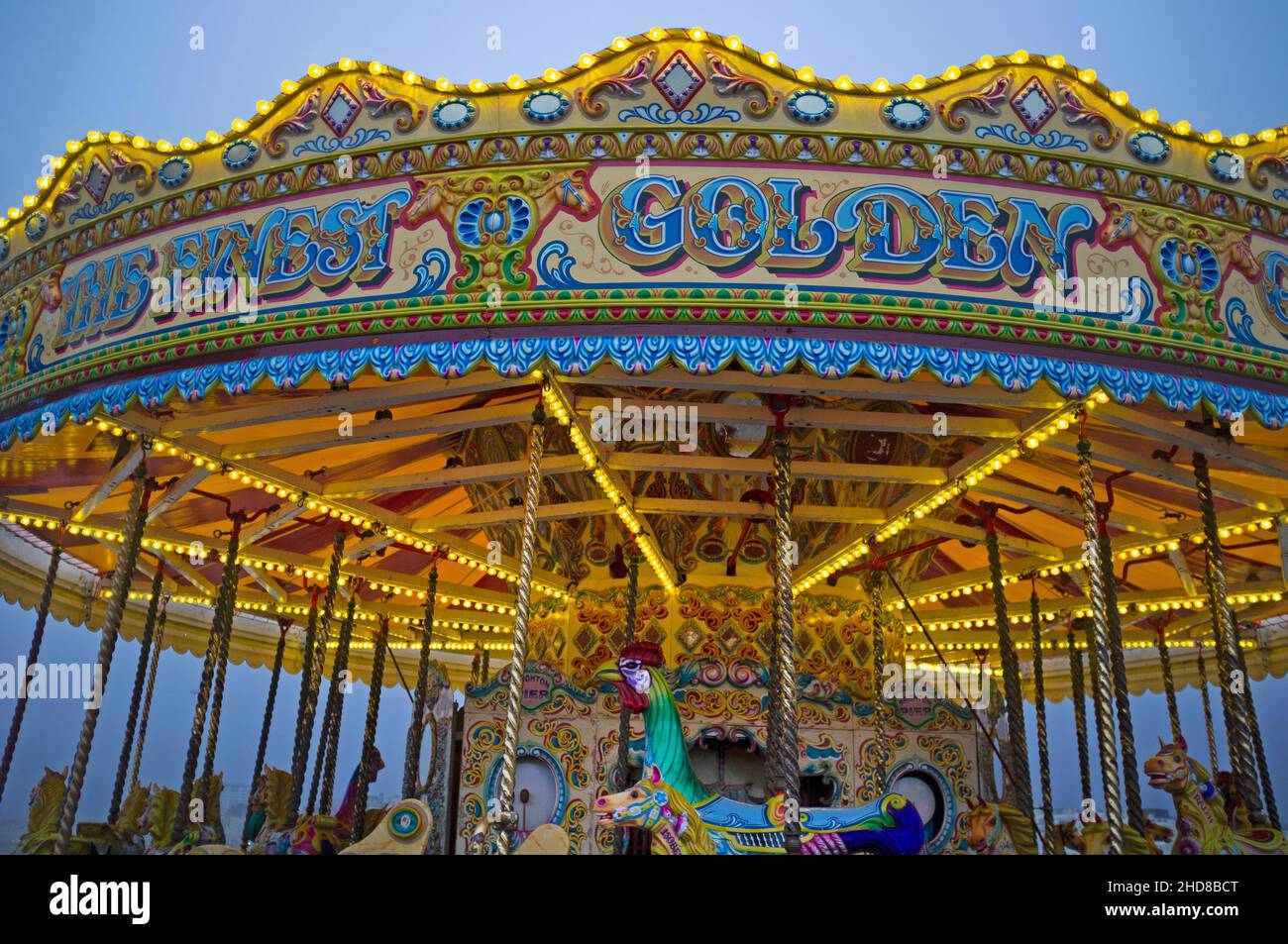 The carousel on Brighton Palace Pier Stock Photo - Alamy