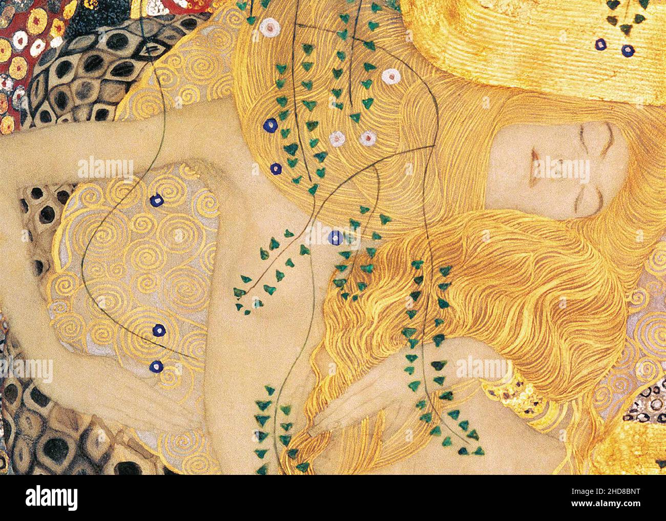 Vintage Gustav Klimt artwork painting Stock Photo - Alamy