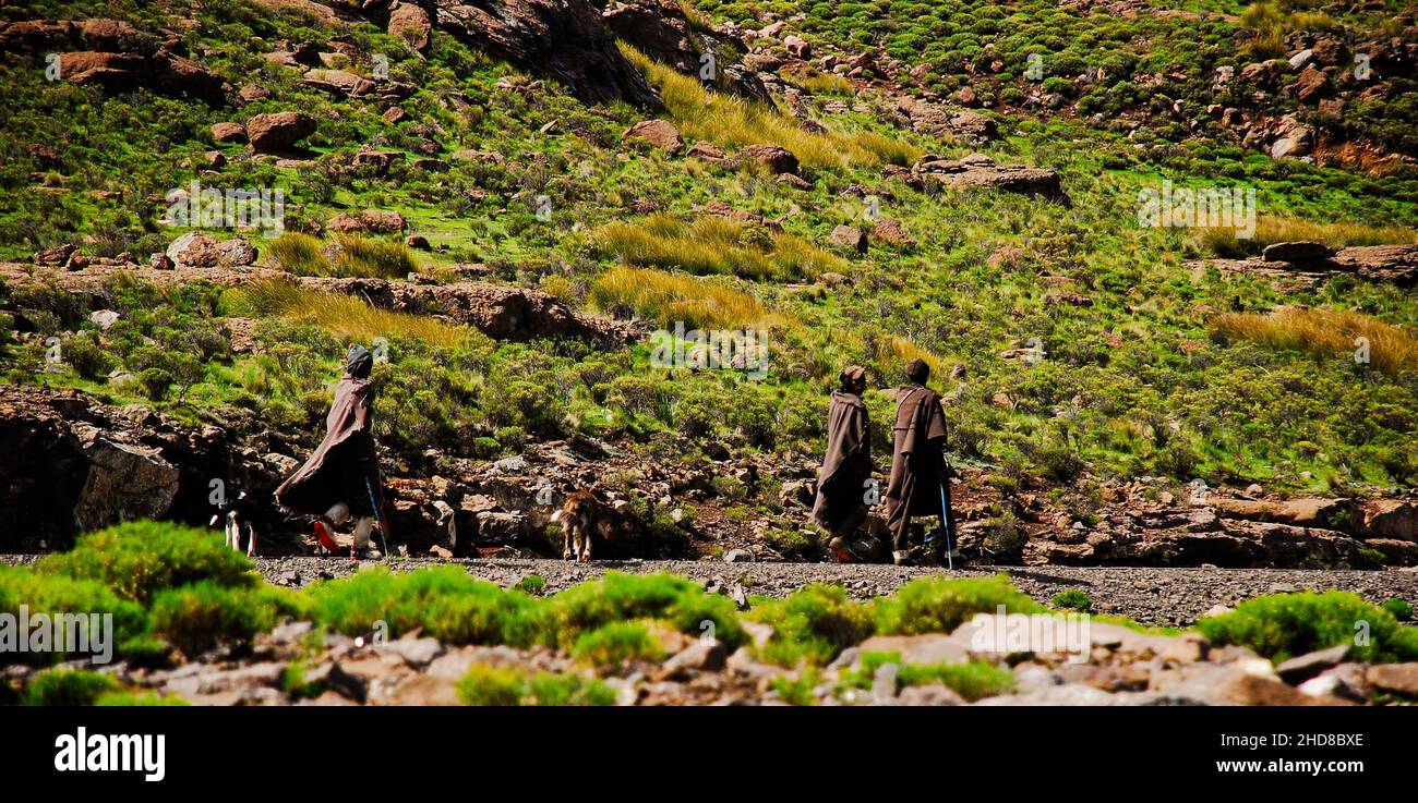 Africa countryside lesotho village hi-res stock photography and images ...