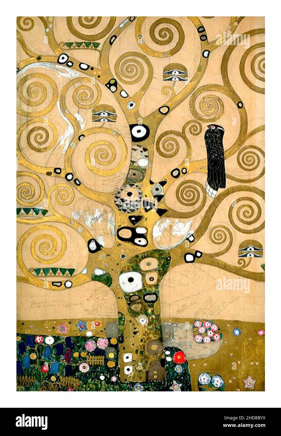 Vintage Gustav Klimt artwork painting Stock Photo - Alamy