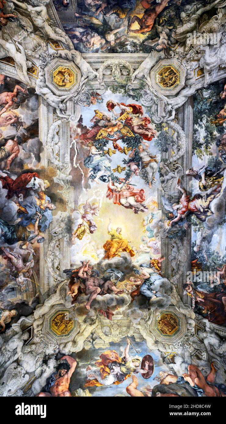 vintage italian renaissance painting by Correggio Stock Photo - Alamy