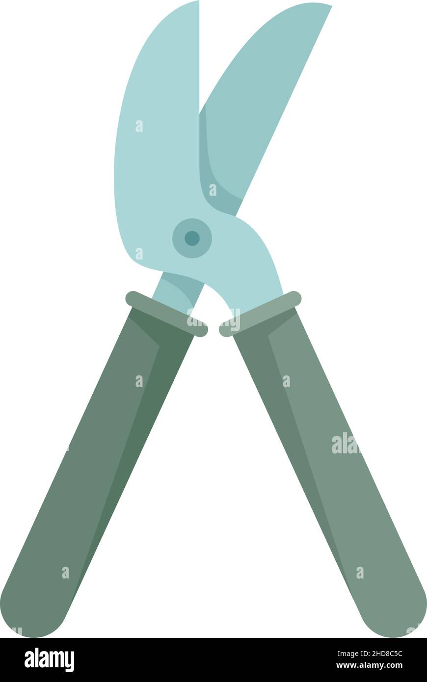 Secateur icon. Flat illustration of secateur vector icon isolated on ...