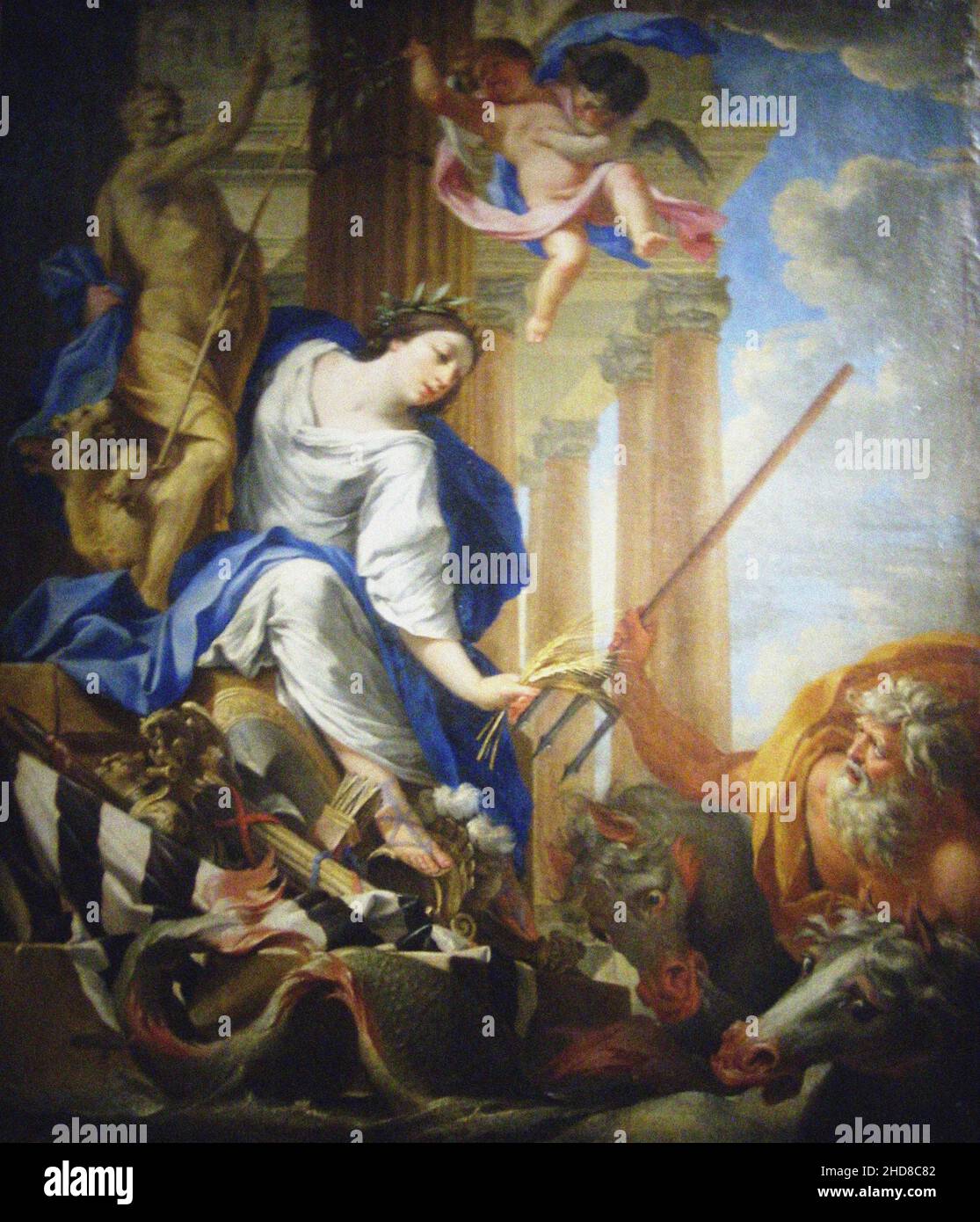 vintage italian renaissance painting by Correggio Stock Photo - Alamy