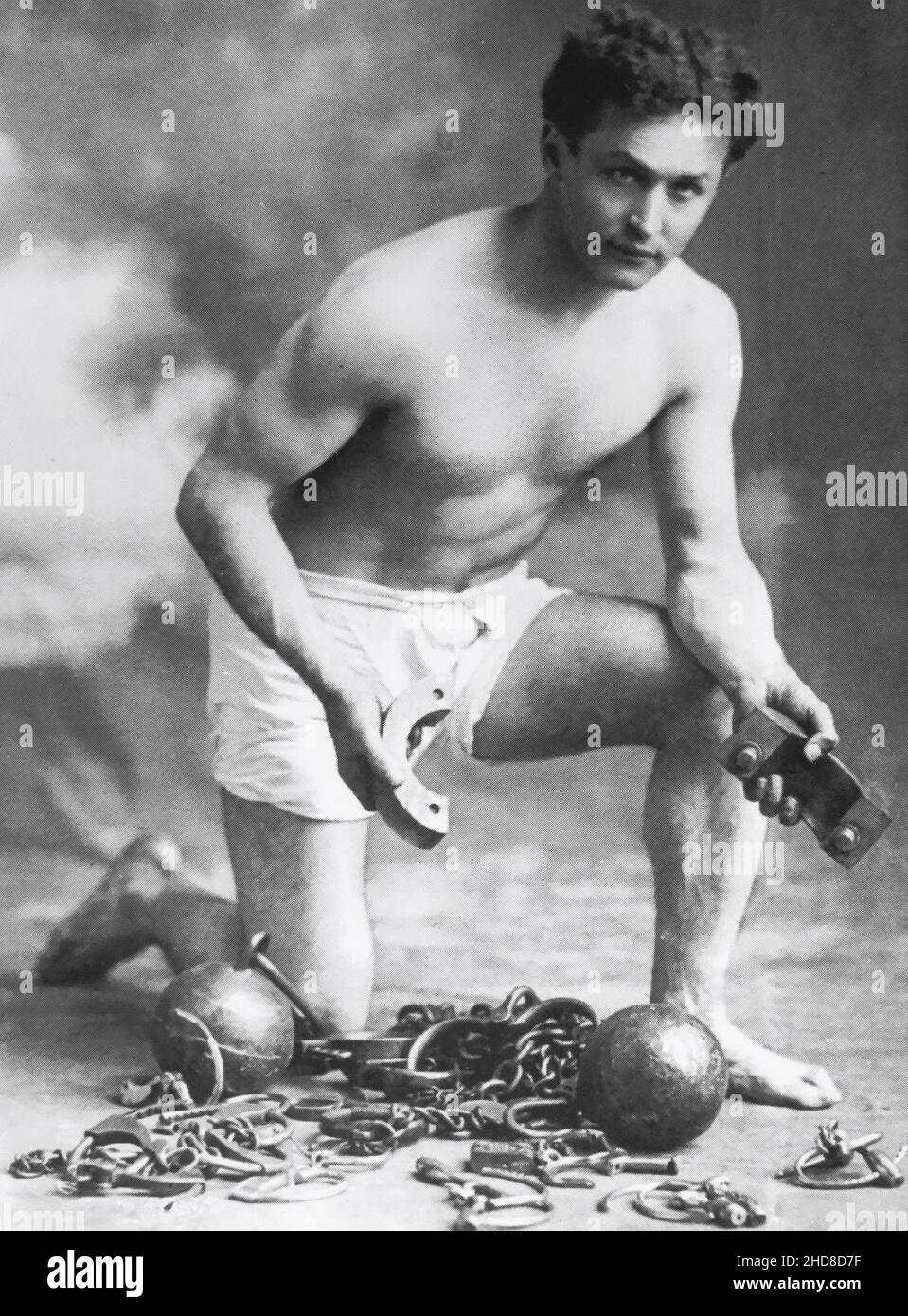 Magician Harry Houdini and Magic related vintage Stock Photo - Alamy