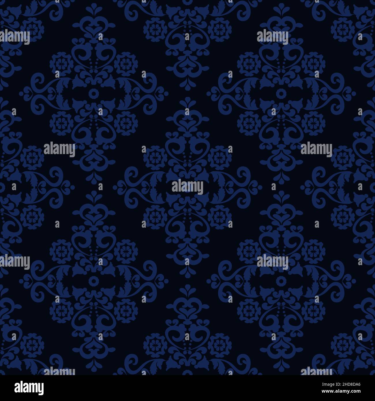 Vintage Navy Blue Wallpaper