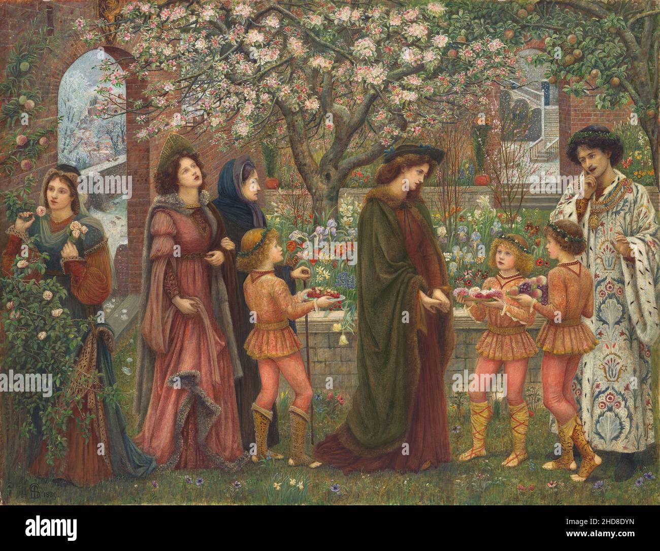 Vintage art John Byam Shaw Stock Photo - Alamy