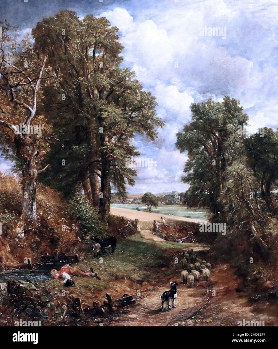 Vintage painting art by John Constable Stock Photo - Alamy