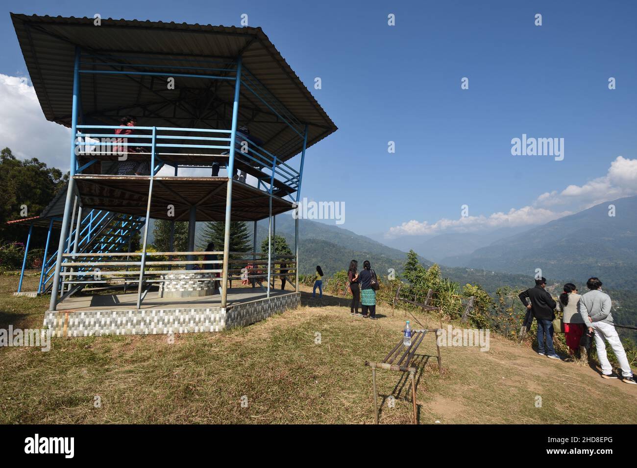 Observation structure. Dalgaon viewpoint (altitude 2500 ft). Kalimpong ...